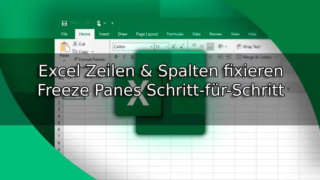 Excel Zeilen & Spalten fixieren – Freeze Panes Schritt-für-Schritt ...
